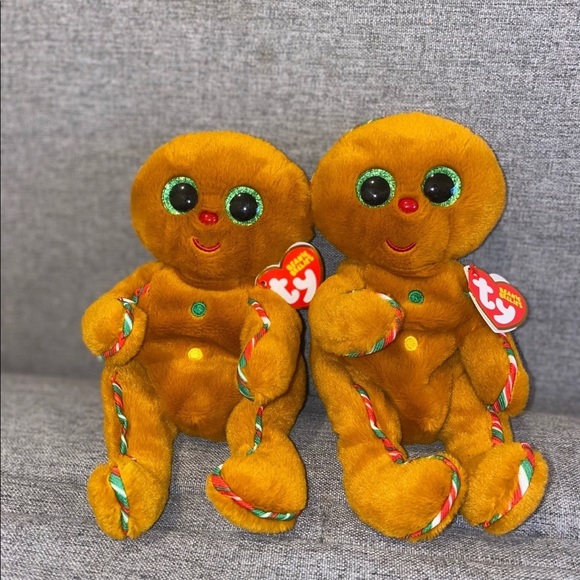 Toys | Two Crispin The Gingerbread Man Ty Beanie Bellies | Poshmark